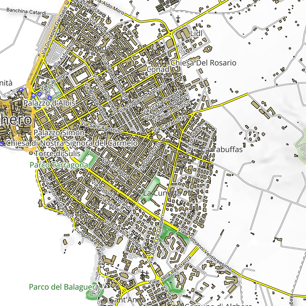 ALGHERO Map by CARTAGO | Avenza Maps