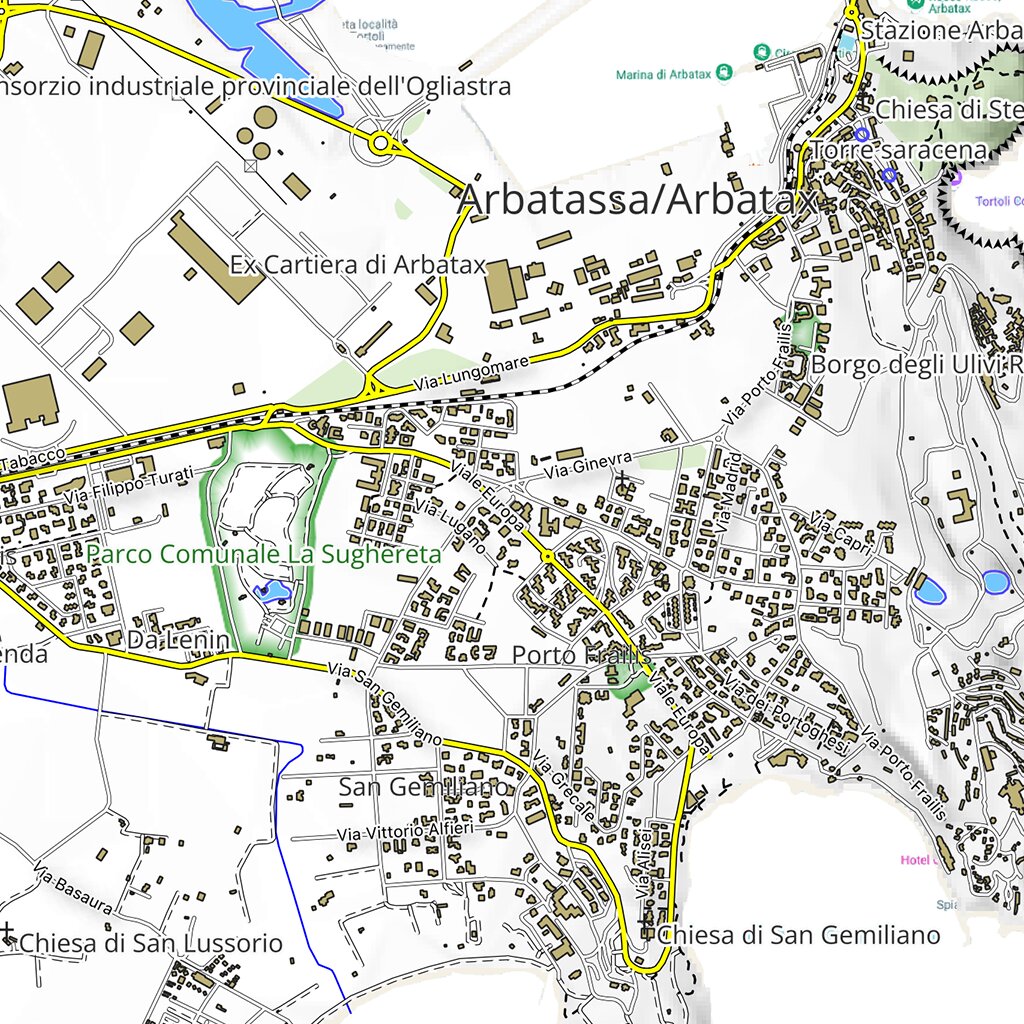 TORTOLÌ Map by CARTAGO | Avenza Maps
