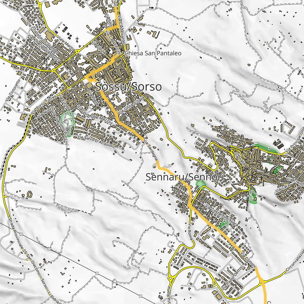 SASSARI Map by CARTAGO | Avenza Maps