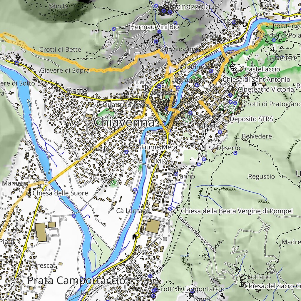 CHIAVENNA Map by CARTAGO | Avenza Maps