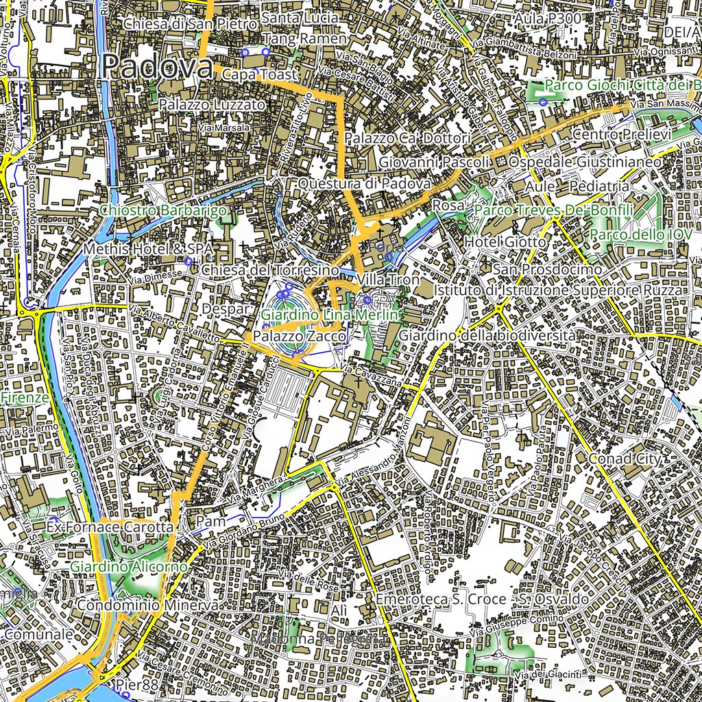 PADOVA Map by CARTAGO | Avenza Maps