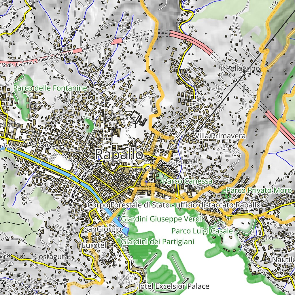 RAPALLO Map by CARTAGO | Avenza Maps