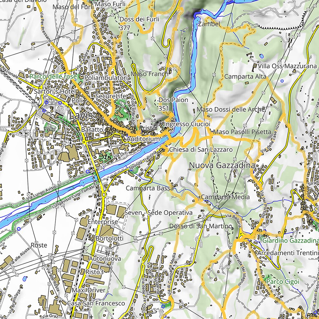 TRENTO Map by CARTAGO | Avenza Maps
