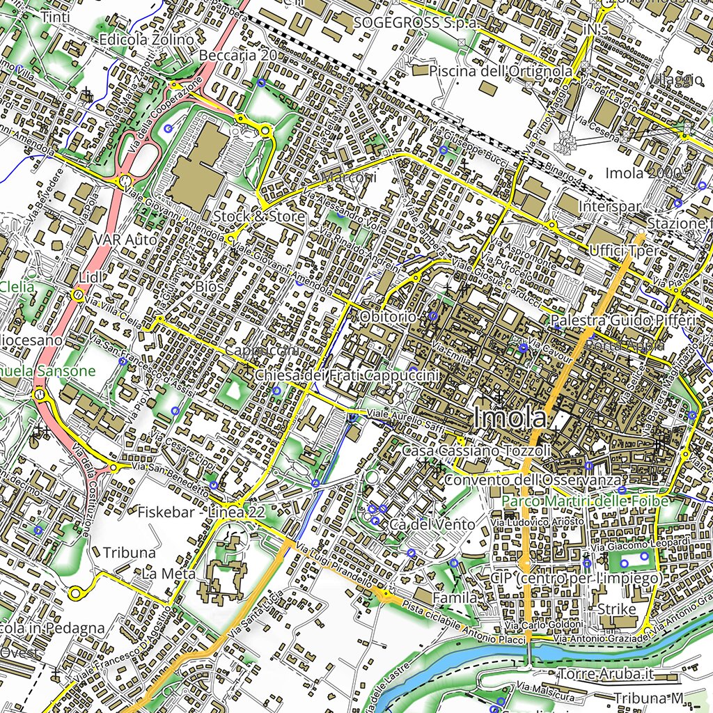 FAENZA Map by CARTAGO | Avenza Maps