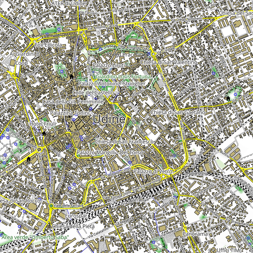 UDINE IT Map by CARTAGO | Avenza Maps