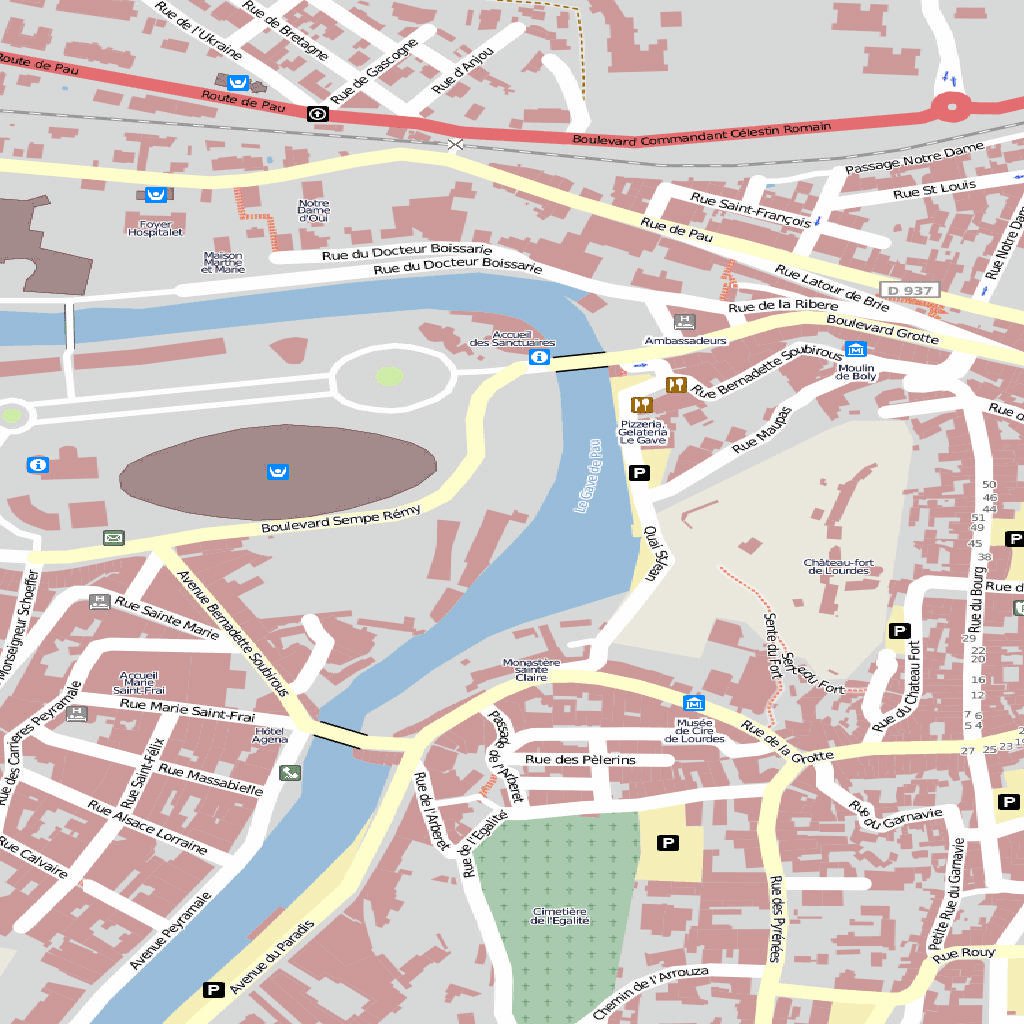 Lourdes Map by CartoonMaps | Avenza Maps