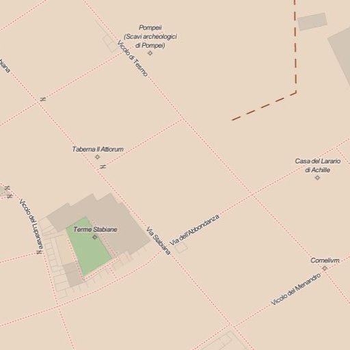 The Archaeological Site of Pompeii / Scavi di Pompei Map by CartoonMaps ...