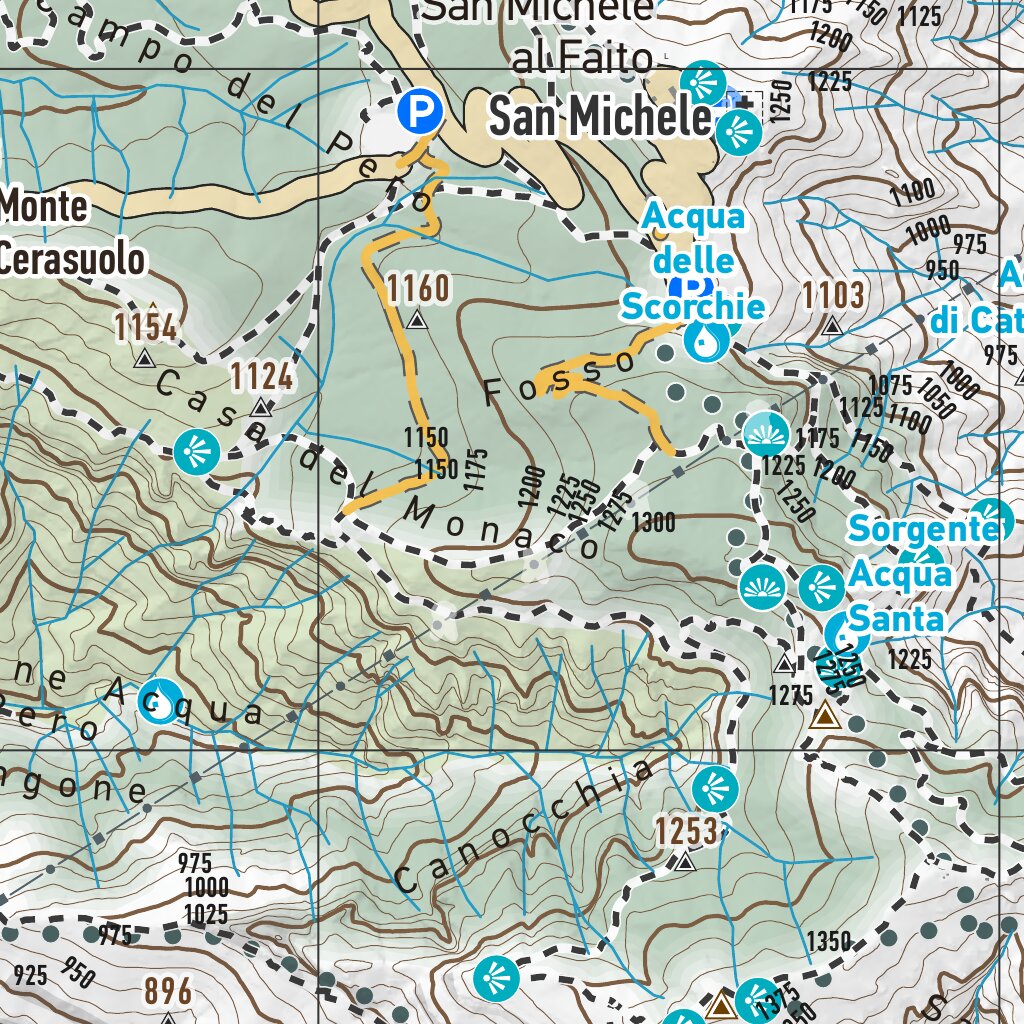 Pimonte Oasi verde - mappa degli itinerari Map by CARTOTREKKING ...