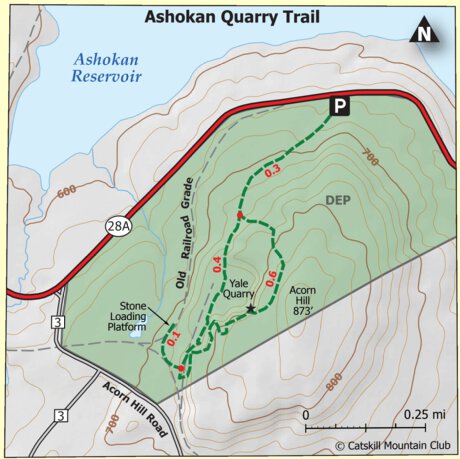 Ashokan Quarry Trail 2020 Map by Catskill Mountain Club | Avenza Maps
