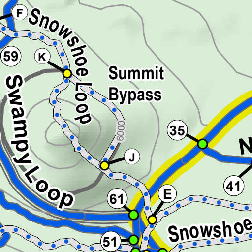 Swampy Lakes Sno-Park Ski/Snowshoe Trails Map by Central Oregon Nordic ...