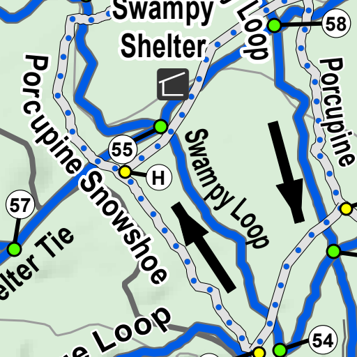 Swampy Lakes Sno-Park Ski/Snowshoe Trails Map by Central Oregon Nordic ...