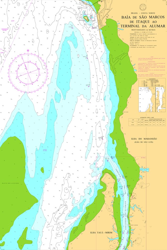 BAÍA DE SÃO MARCOS DE ITAQUI AO TERMINAL DA ALUMAR (414) Map by Centro ...