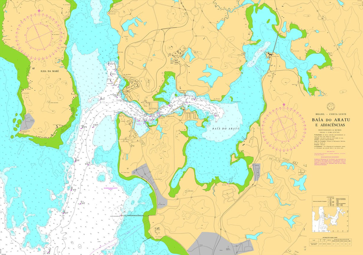 BAIA DO ARATU E ADJACÊNCIAS (1103) Map by Centro de Hidrografia da ...