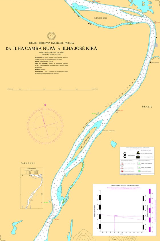 DA ILHA CAMBÁ NUPÁ À ILHA JOSÉ KIRÁ (3339) Map by Centro de Hidrografia ...