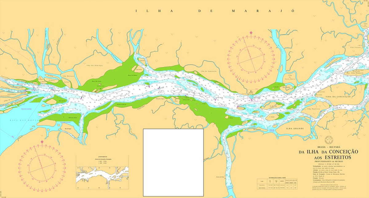 DA ILHA DA CONCEIÇÃO AOS ESTREITOS (306) Map by Centro de Hidrografia ...