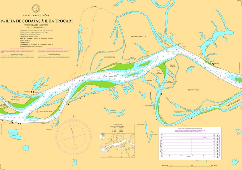 DA ILHA DE CODAJÁS À ILHA TROCARI (4055) Map by Centro de Hidrografia ...