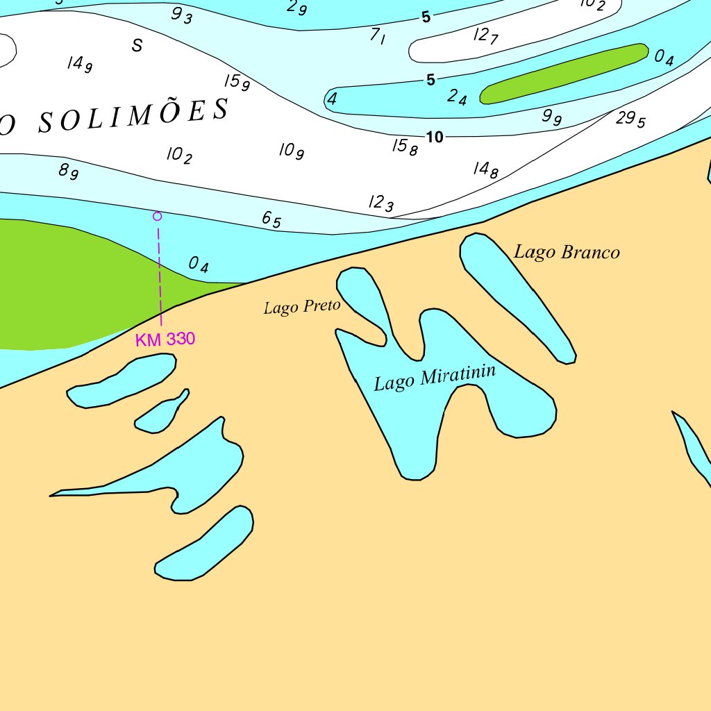 DA ILHA DE CODAJÁS À ILHA TROCARI (4055) Map by Centro de Hidrografia ...