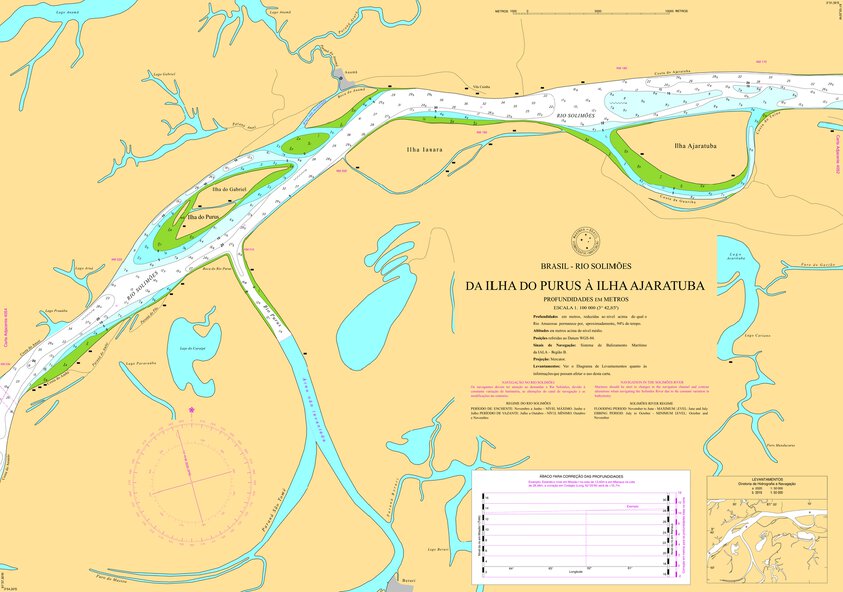 DA ILHA DO PURUS À ILHA AJARATUBA (4053) Map by Centro de Hidrografia ...