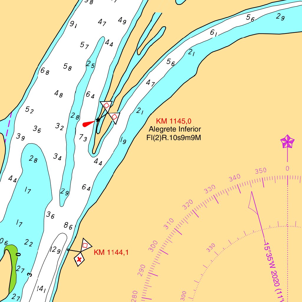 DA ILHA DO RABO DA EMA À ILHA DO ALGODOAL (3344) Map by Centro de Hidrografia da Marinha ...