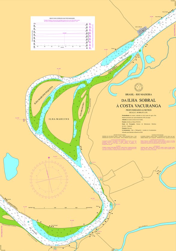 DA ILHA SOBRAL A COSTA VACURANGA (4751) Map by Centro de Hidrografia da ...