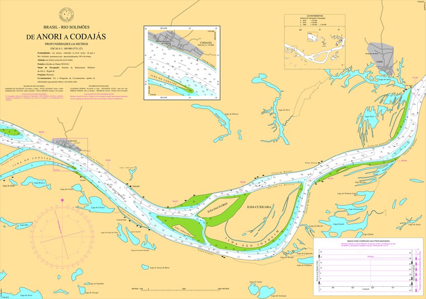 DE ANORI A CODAJÁS (4054) Map by Centro de Hidrografia da Marinha ...
