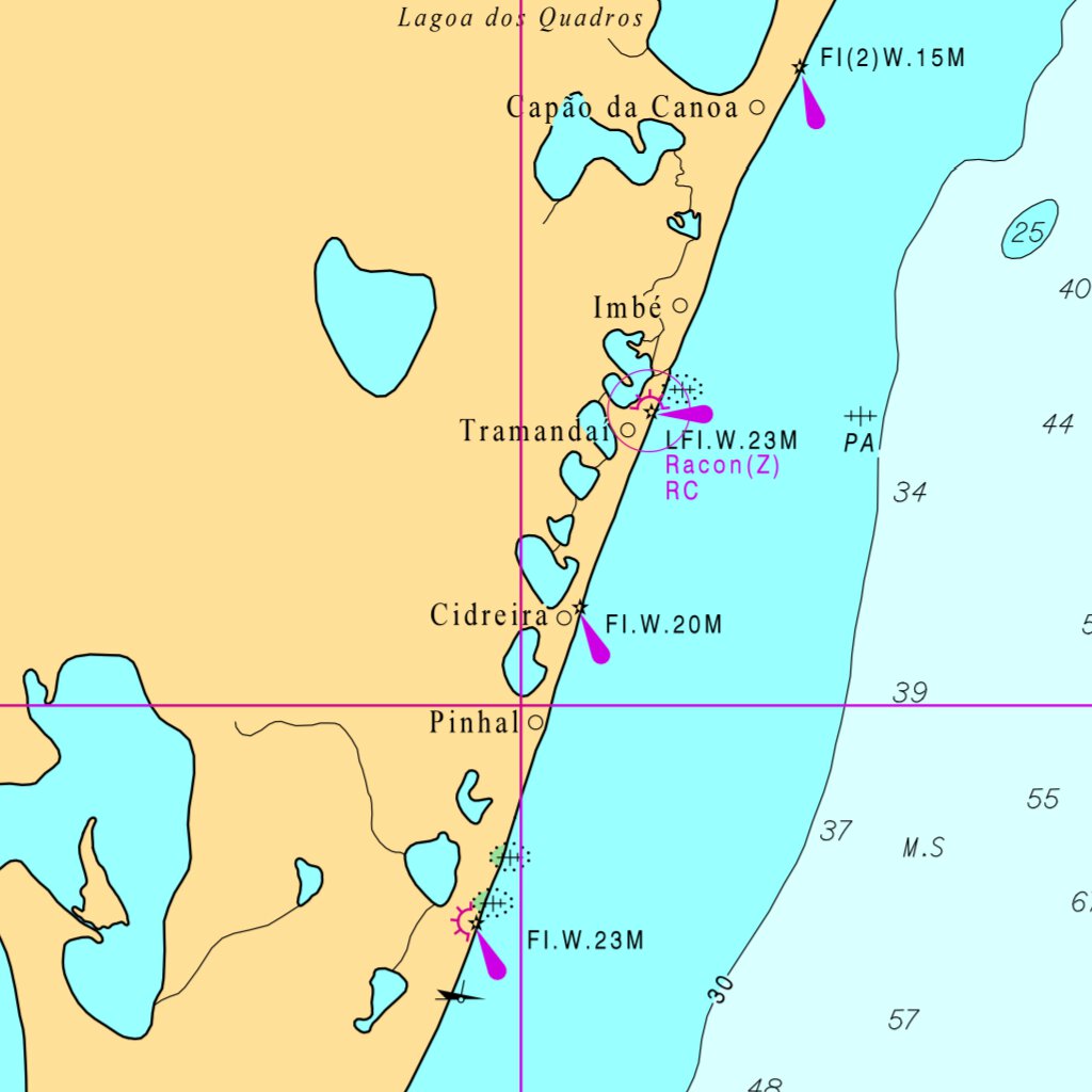 DO CABO DE SANTA MARTA GRANDE AO ARROIO CHUÍ (21080 (INT.2009)) Map by ...