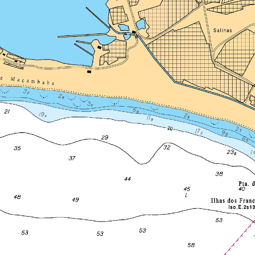 DO CABO FRIO À PONTA NEGRA (1508) Map by Centro de Hidrografia da ...