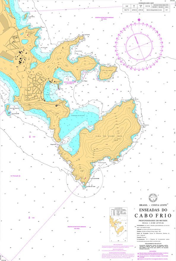 ENSEADA DO CABO FRIO (1503) Map by Centro de Hidrografia da Marinha ...