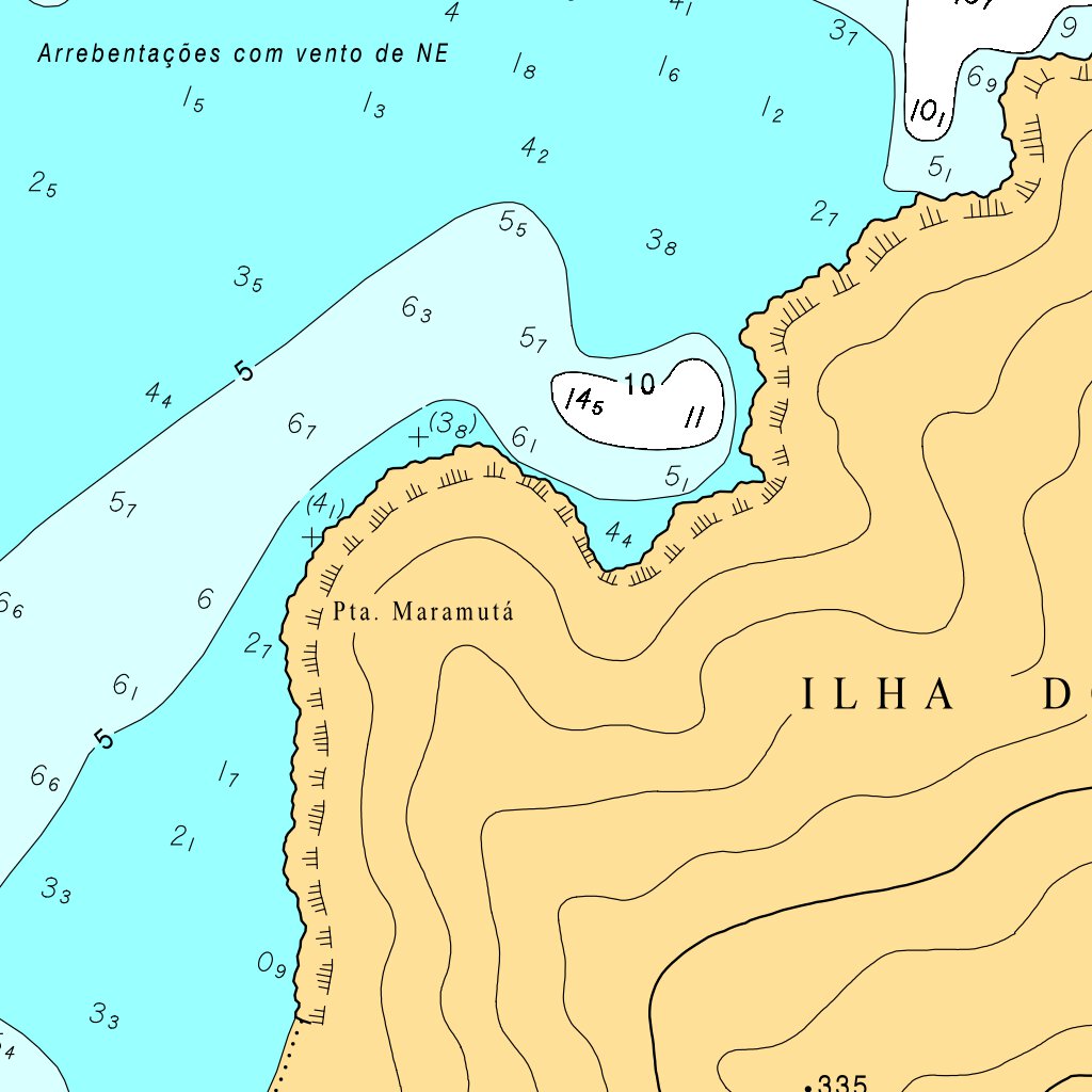 ENSEADA DO CABO FRIO (1503) Map by Centro de Hidrografia da Marinha ...