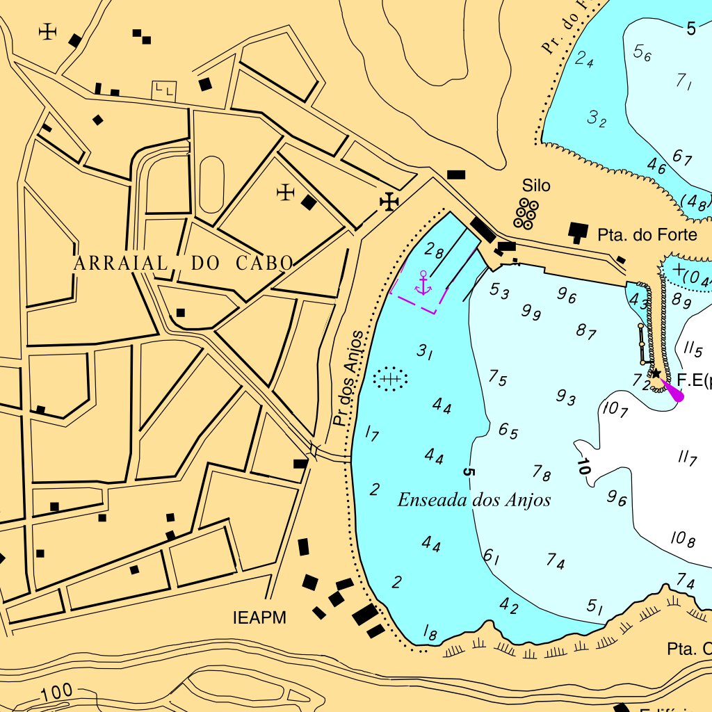 ENSEADA DO CABO FRIO (1503) Map by Centro de Hidrografia da Marinha ...