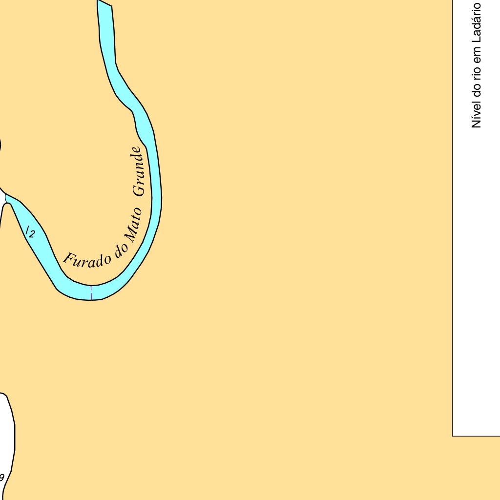 JUSANTE E MONTANTE DO BRAÇO ANTIGO (3384) Map by Centro de Hidrografia ...