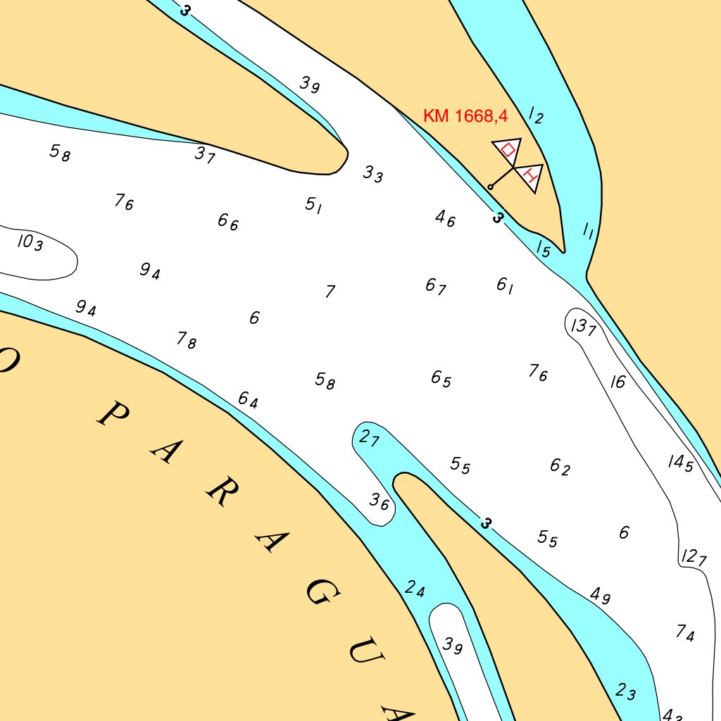 JUSANTE E MONTANTE DO BRAÇO ANTIGO (3384) Map by Centro de Hidrografia ...
