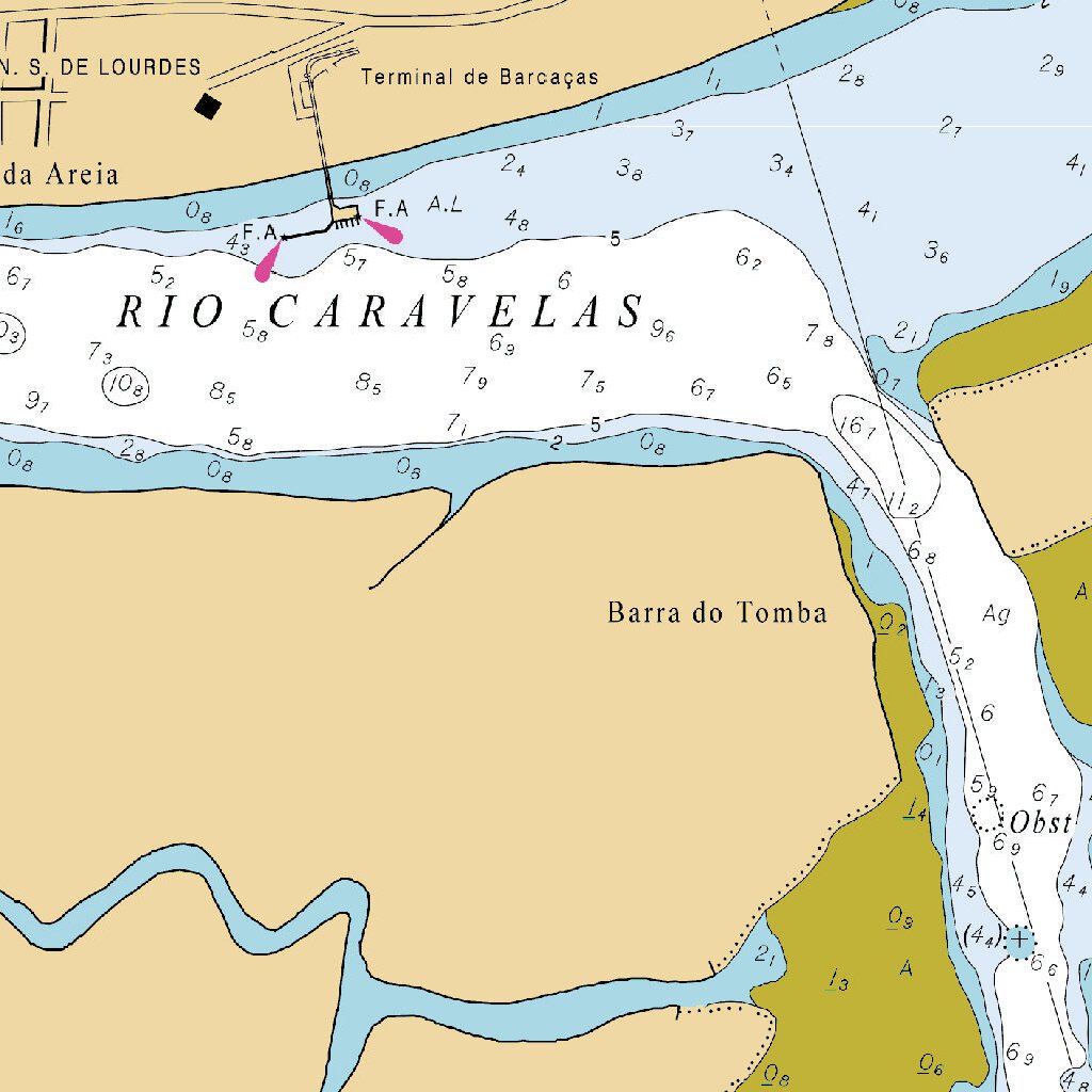 PORTO DE CARAVELAS E PROXIMIDADES (1312) Map by Centro de Hidrografia ...