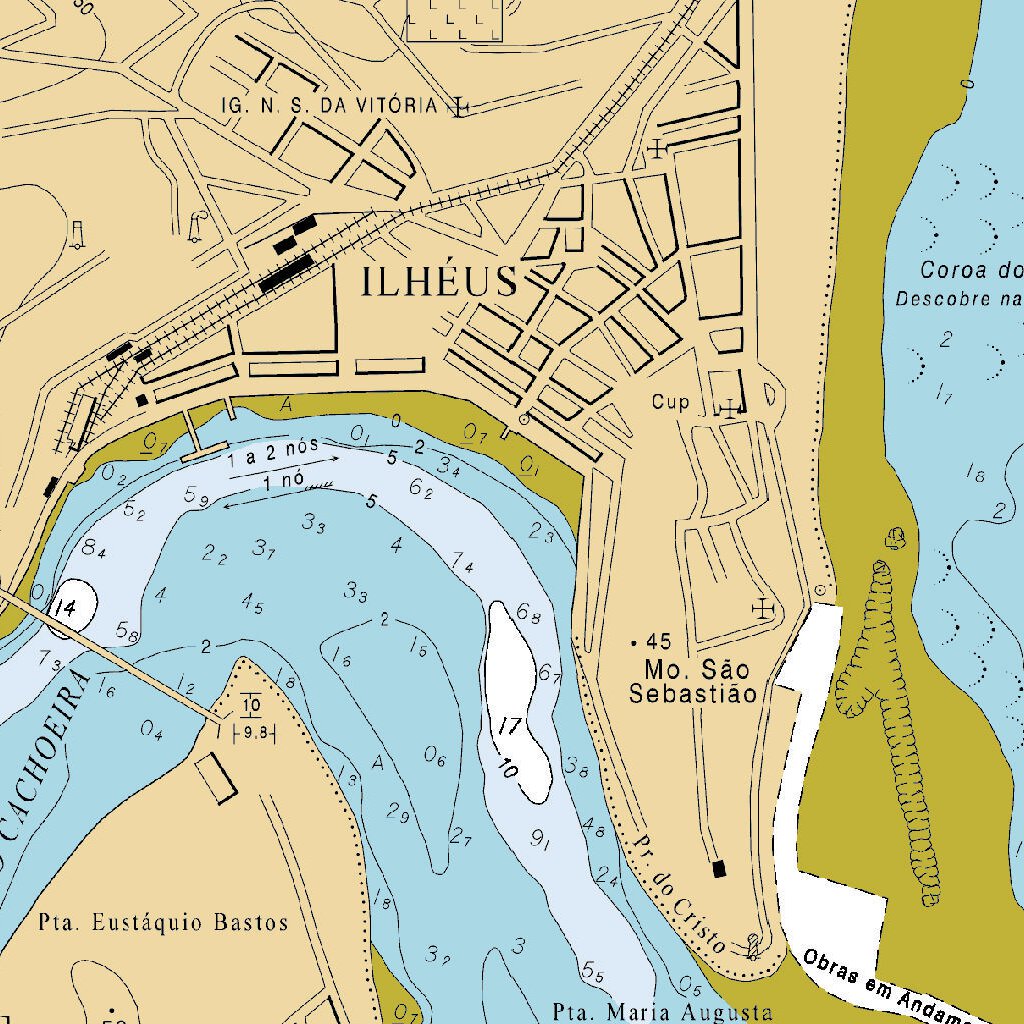 PORTO DE ILHÉUS (1201) Map by Centro de Hidrografia da Marinha | Avenza ...