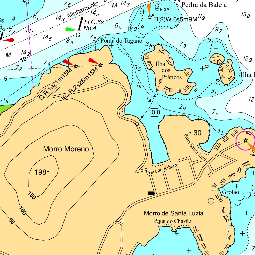 PORTOS DE VITORIA E TUBARÃO (1401) Map by Centro de Hidrografia da ...