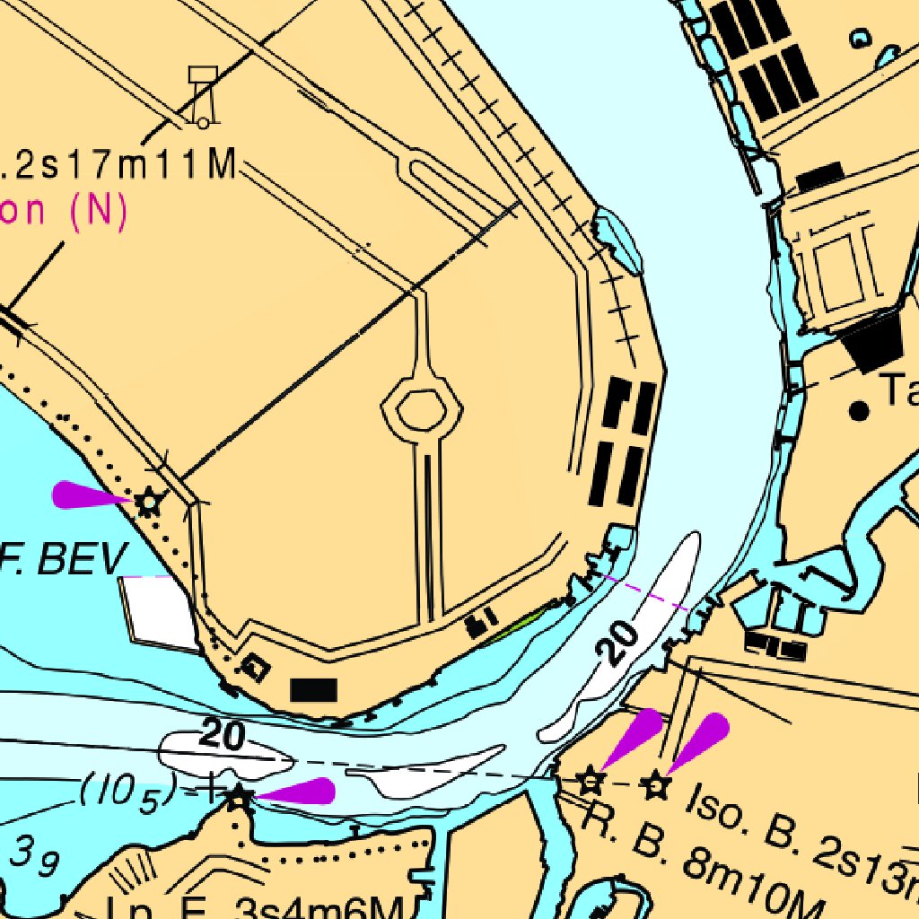 PROXIMIDADE DO PORTO DE SANTOS (PL1711) Map by Centro de Hidrografia da ...