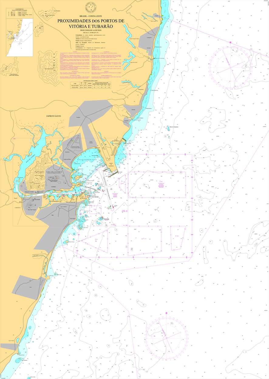 PROXIMIDADES DOS PORTOS DE VITORIA E TUBARÃO (1410) Map by Centro de ...