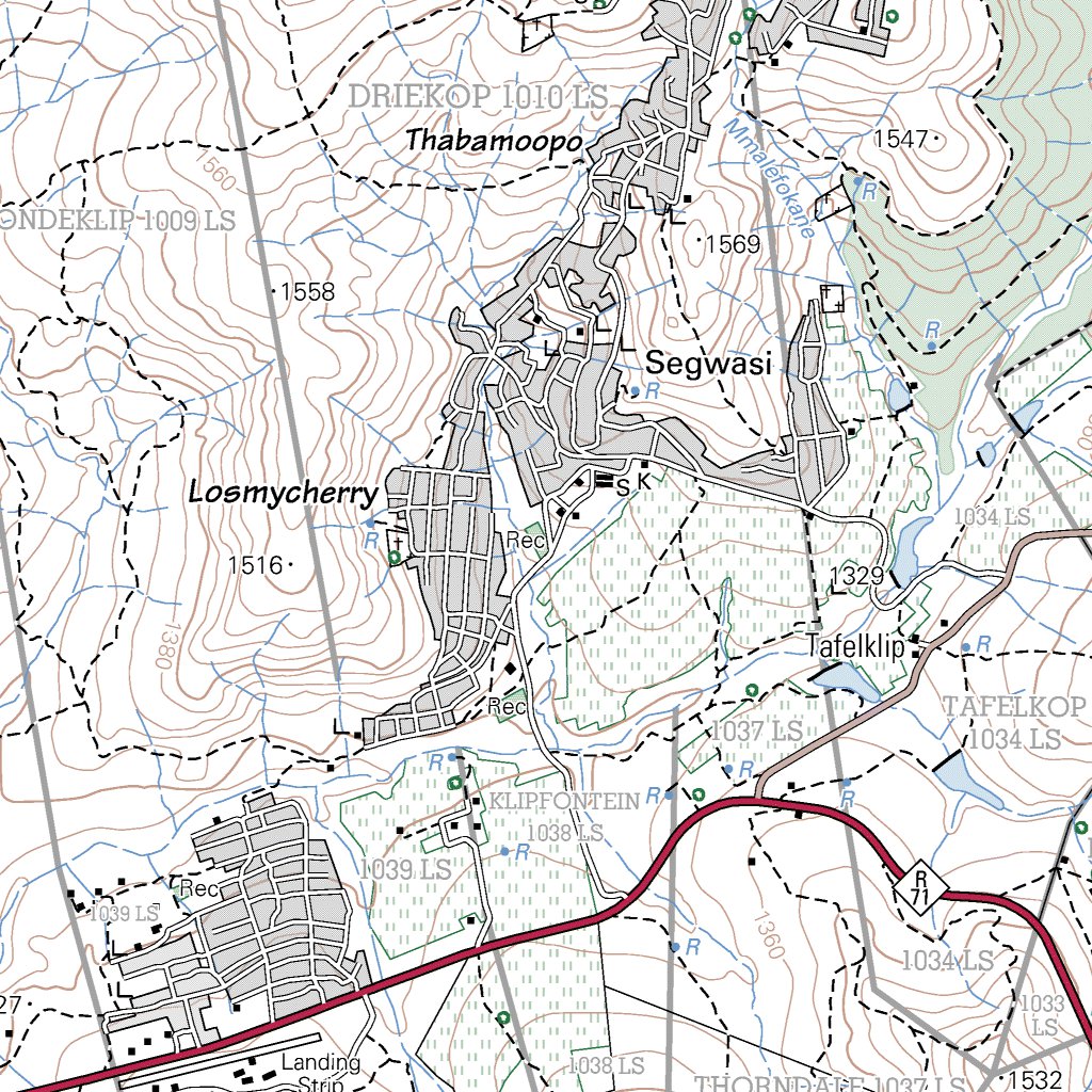 2329DD ZION CITY MORIA Map by Chief Directorate: National Geo-spatial ...