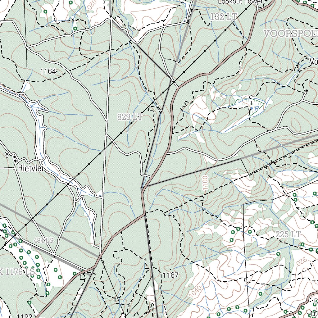 2330AC GA-PHOOKO Map by Chief Directorate: National Geo-spatial ...
