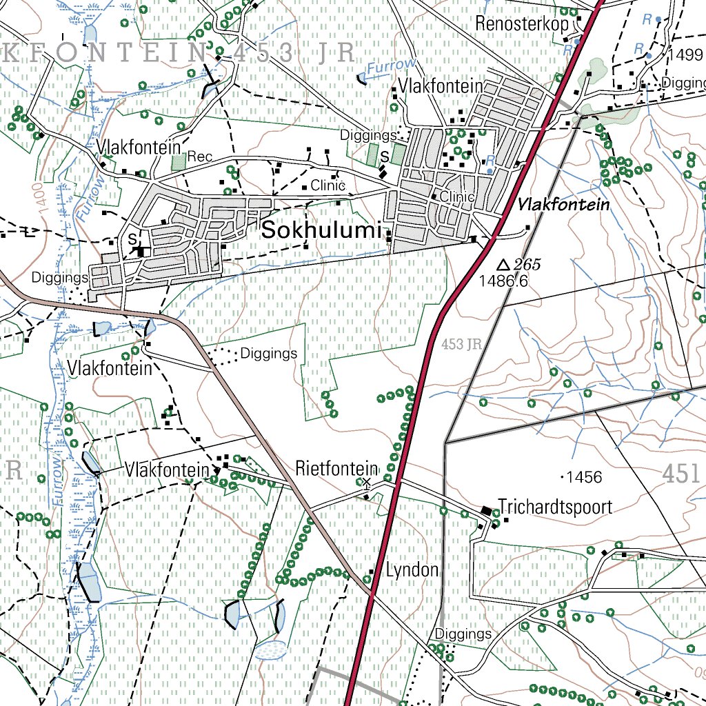 2528DB SOKHULUMI Map by Chief Directorate: National Geo-spatial ...