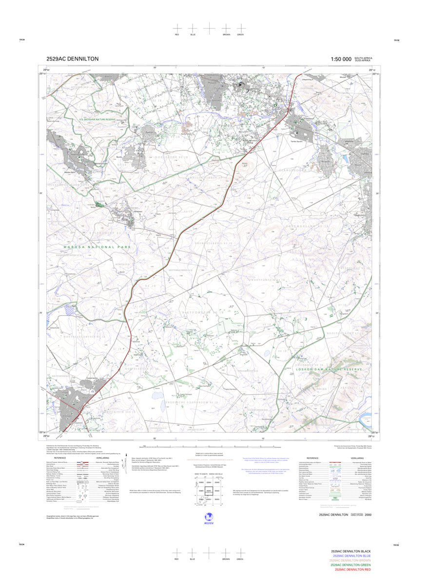 2529AC DENNILTON Map by Chief Directorate: National Geo-spatial ...