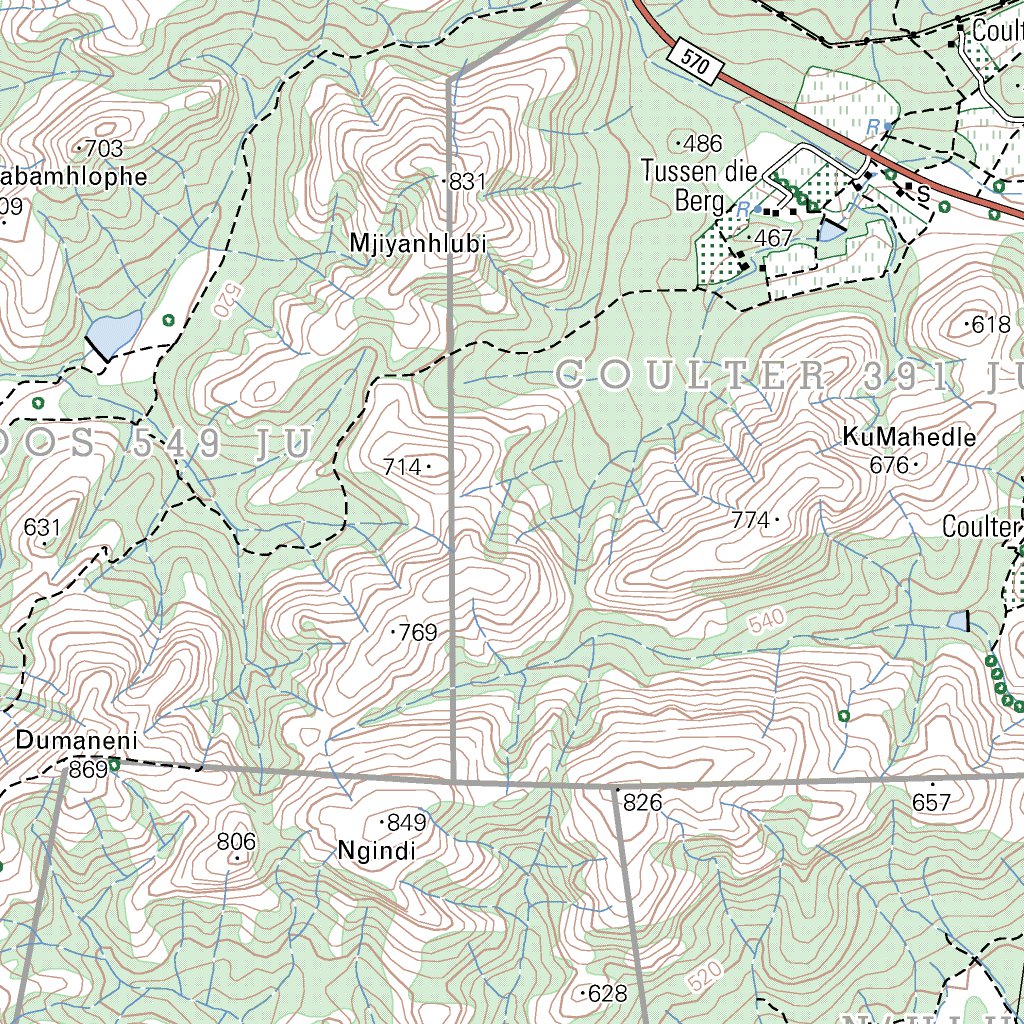 2531DA DRIEKOPPIES Map by Chief Directorate: National Geo-spatial ...