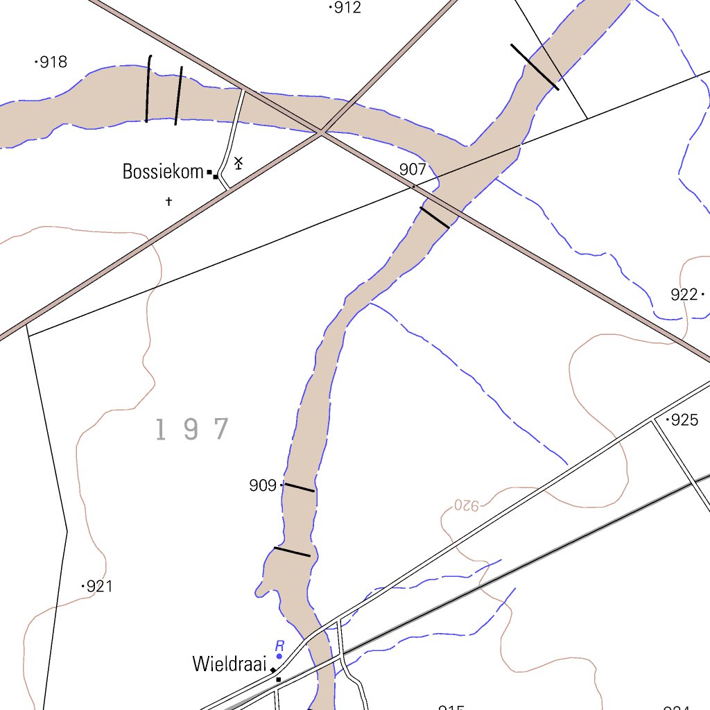 2920AC VAALKOP Map by Chief Directorate: National Geo-spatial ...