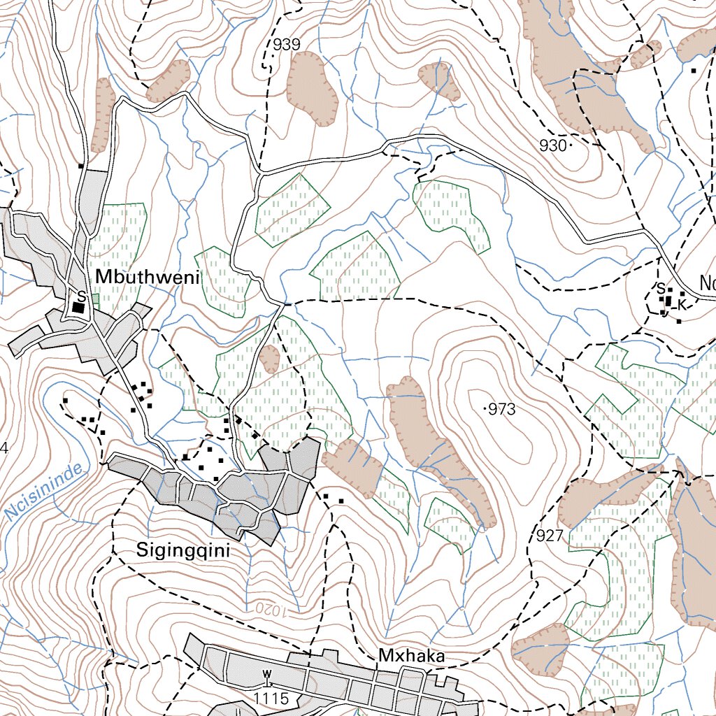 3227BB NQAMAKWE Map by Chief Directorate: National Geo-spatial ...