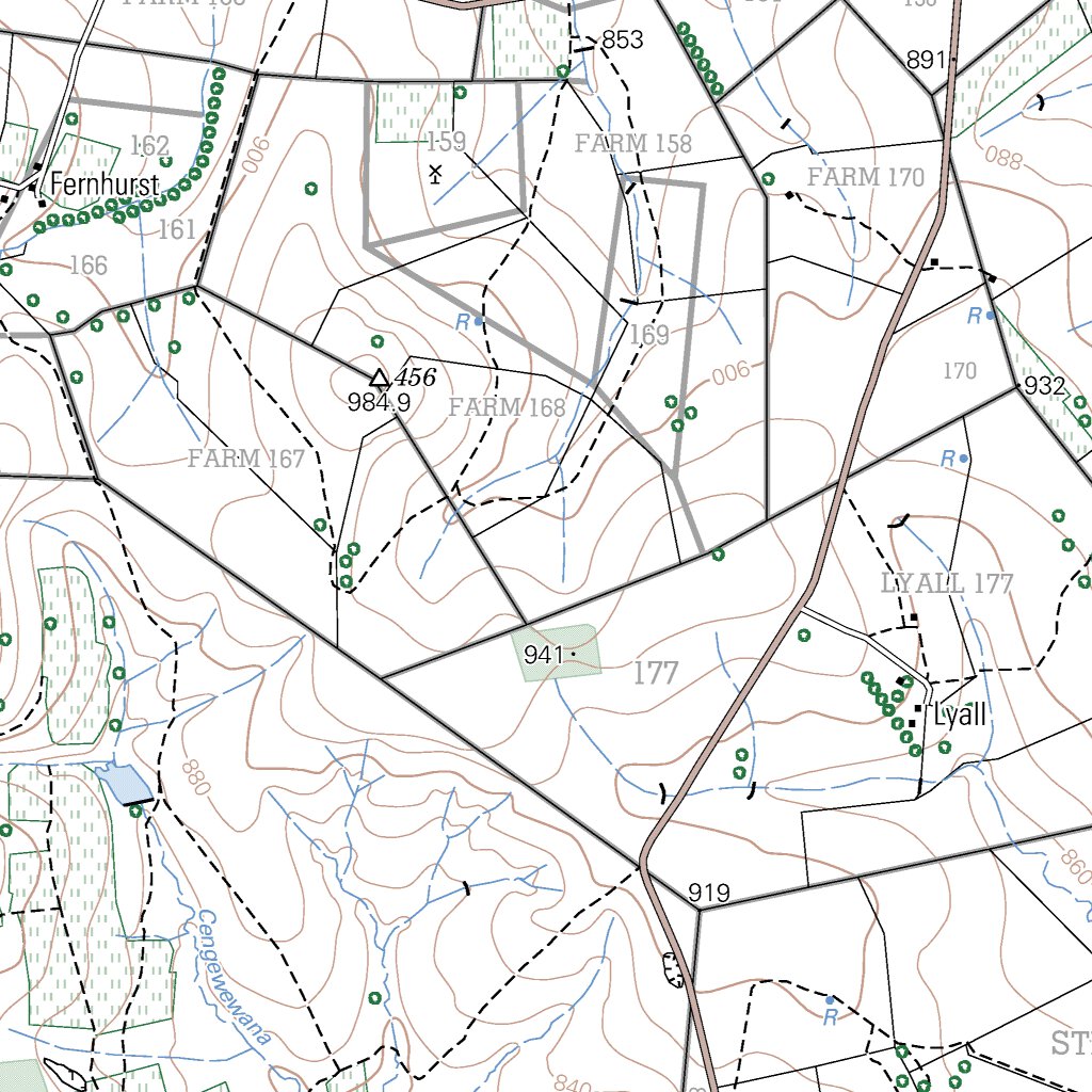 3227BC MGWALI Map by Chief Directorate: National Geo-spatial ...