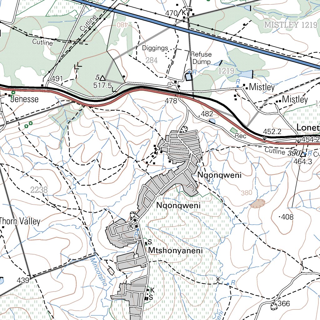 3227DC MDANTSANE Map by Chief Directorate: National Geo-spatial ...