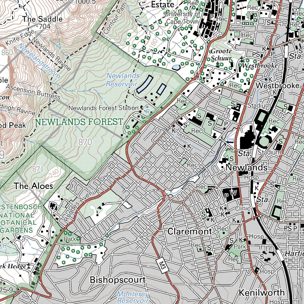 3318CD Cape Town Map by Chief Directorate: National Geo-spatial ...