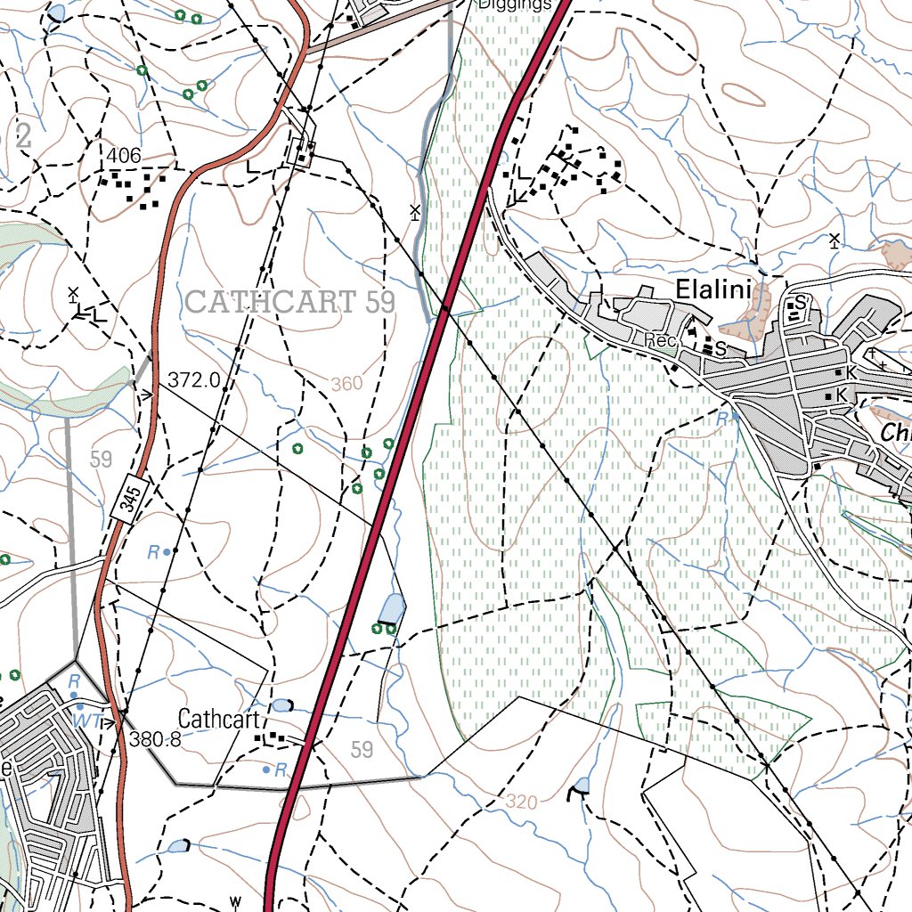 3327AA PEDDIE (4th Edition) Map by Chief Directorate: National Geo ...