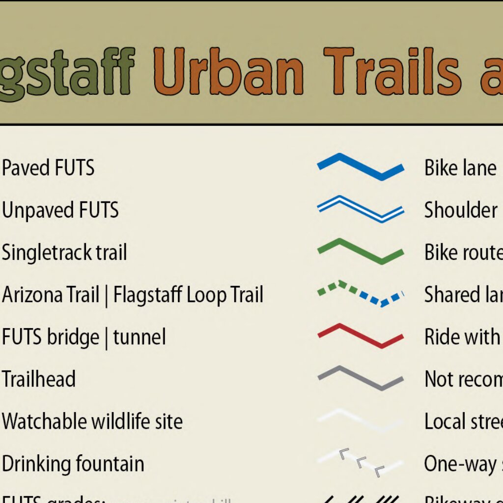 Flagstaff Urban Trails and Bikeways Map by City of Flagstaff | Avenza Maps