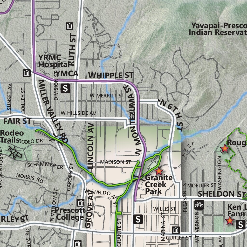 Prescott Trails and Recreation Map by City of Prescott GIS Dept ...